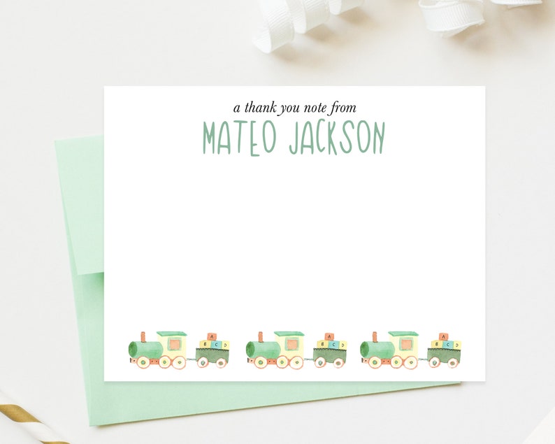 Personalized Train Stationary for Kids Stationery With - Etsy