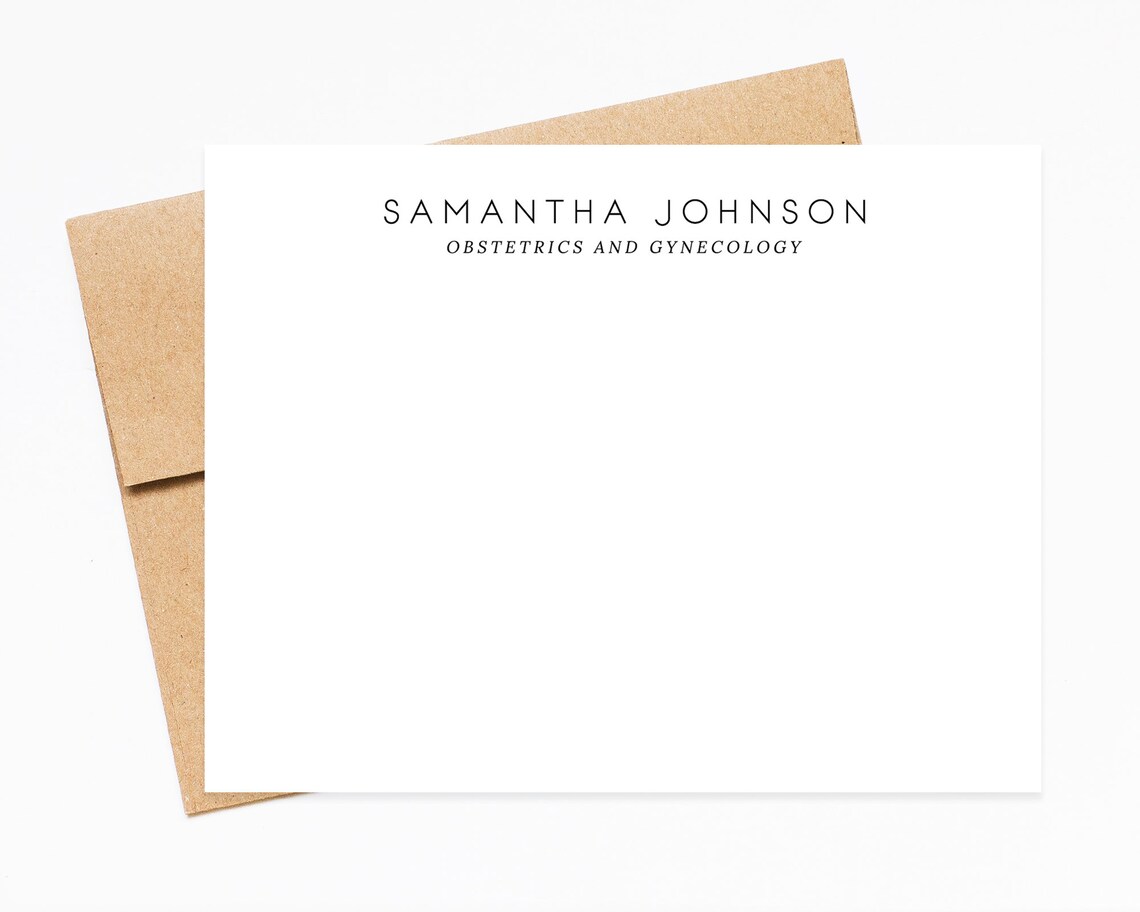 Personalized Modern Stationery Note Cards Business Stationary - Etsy