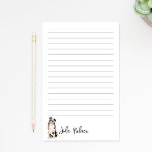 Personalized Dog Notepad Stationery, Notepad With Dog Notes, Custom ...