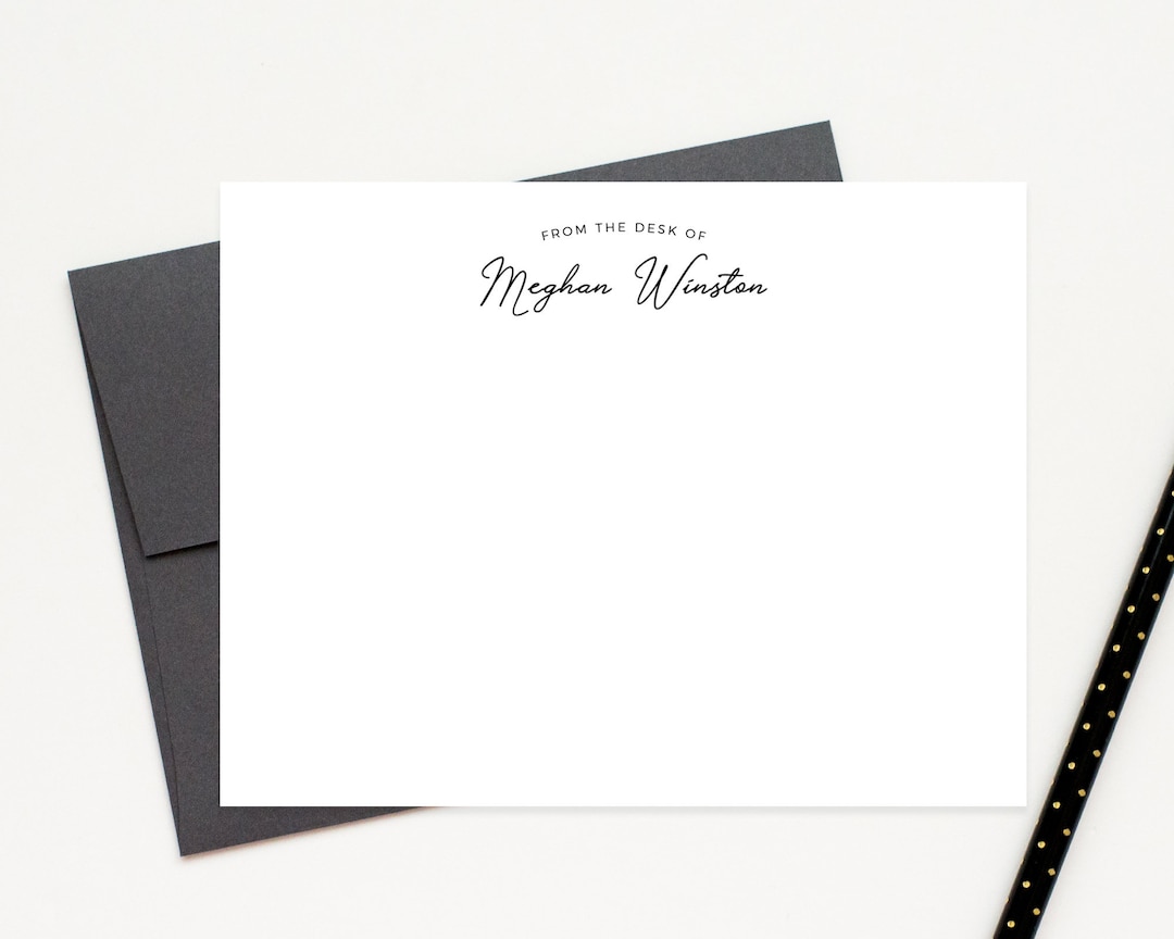 Teachers Stationery From the Desk of Stationary Professional - Etsy