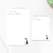 Personalized Dog Animal Notepad Stationery, A Note From Notepad With ...