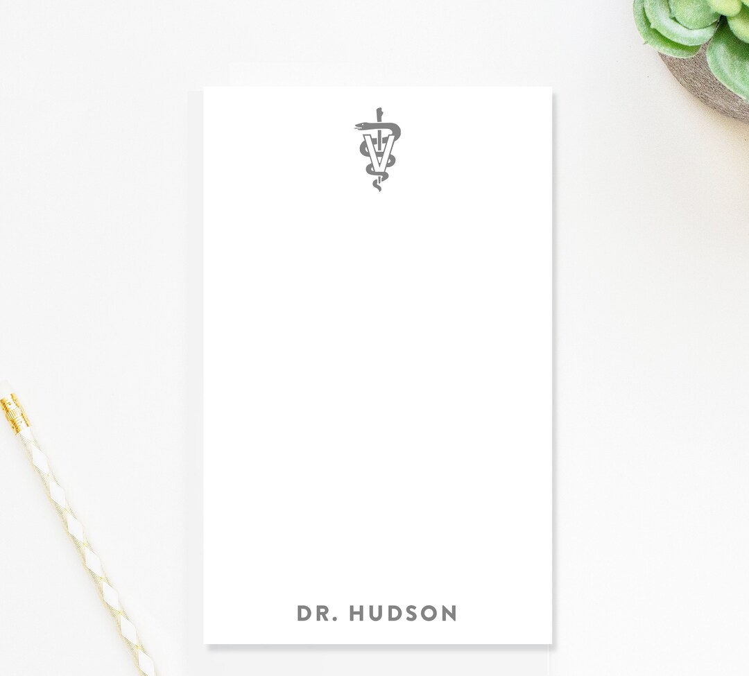 Personalized Vet Notepad for Doctor, A Note From Veterinarian Doctors ...