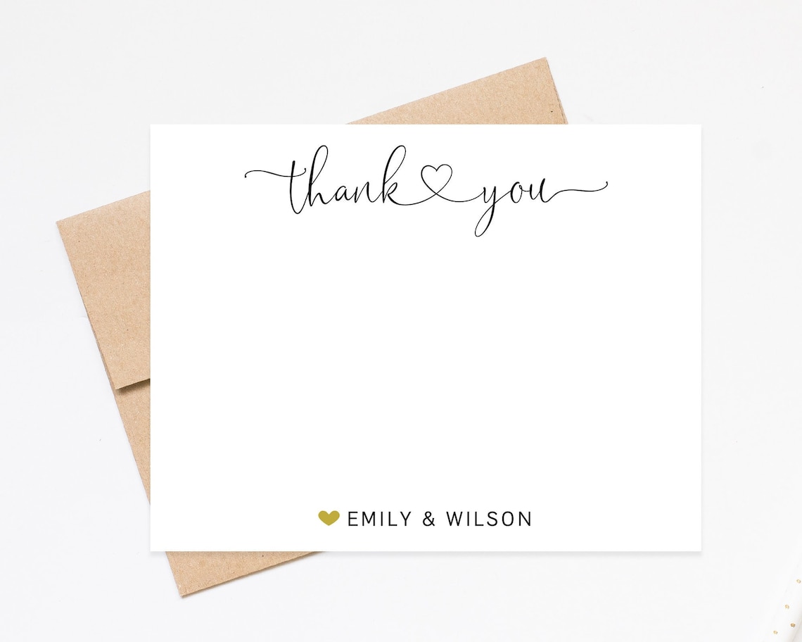 Personalized Thank You Stationery Set for Notes With - Etsy