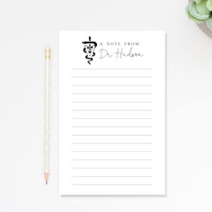 Personalized Veterinary Doctor Notepad, A Note From Veterinarian ...