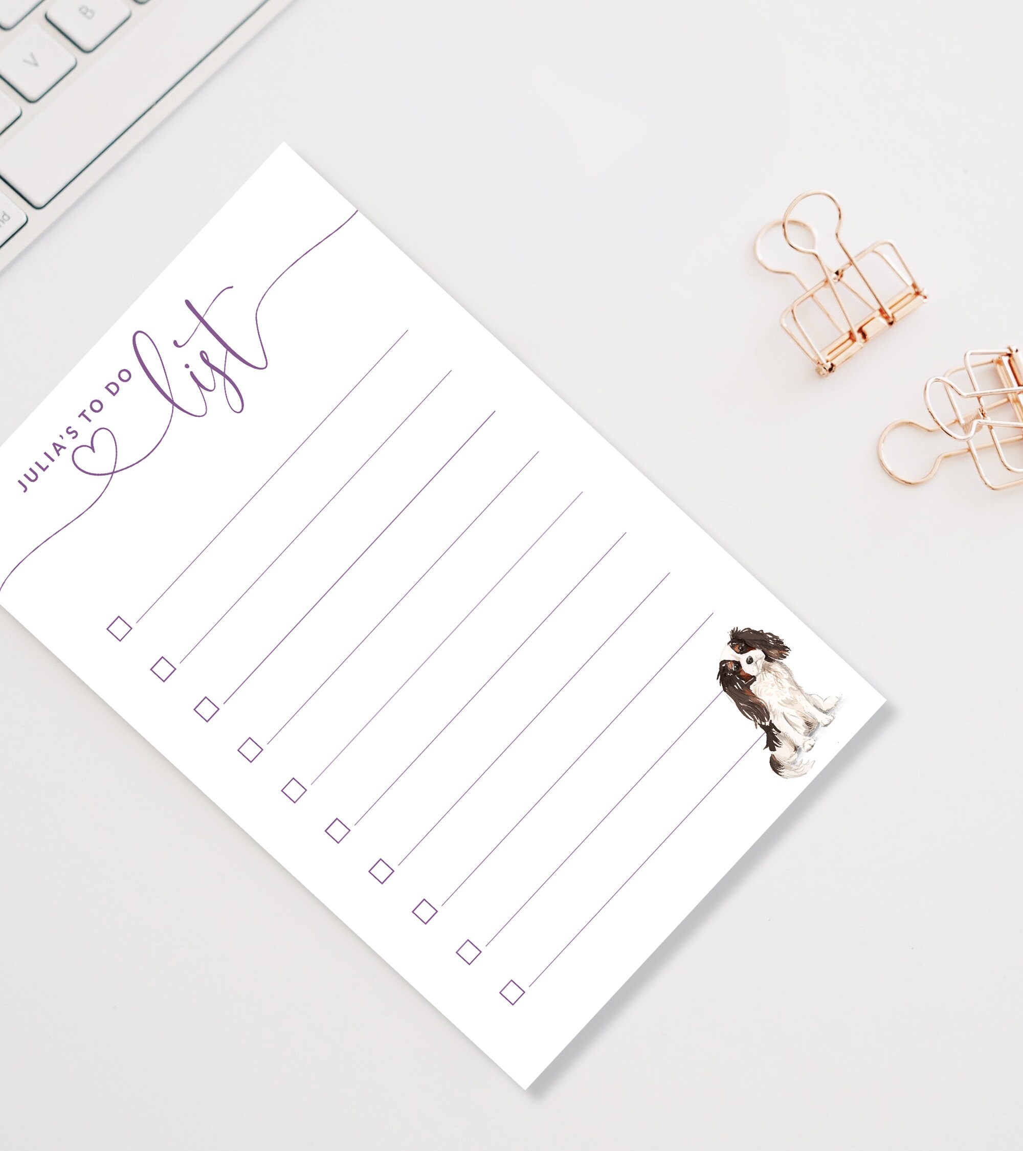Personalized Do List Notepad Notepad With Dog Siberian Husky | Etsy