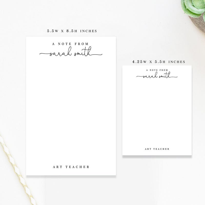 Personalized Art Notepad - Etsy