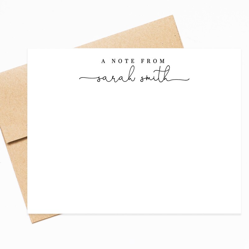 Flat Note Cards - Etsy