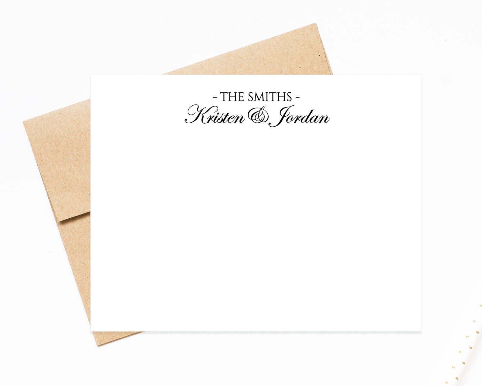 Traditional Script Personalized Stationary, Elegant Calligraphy ...