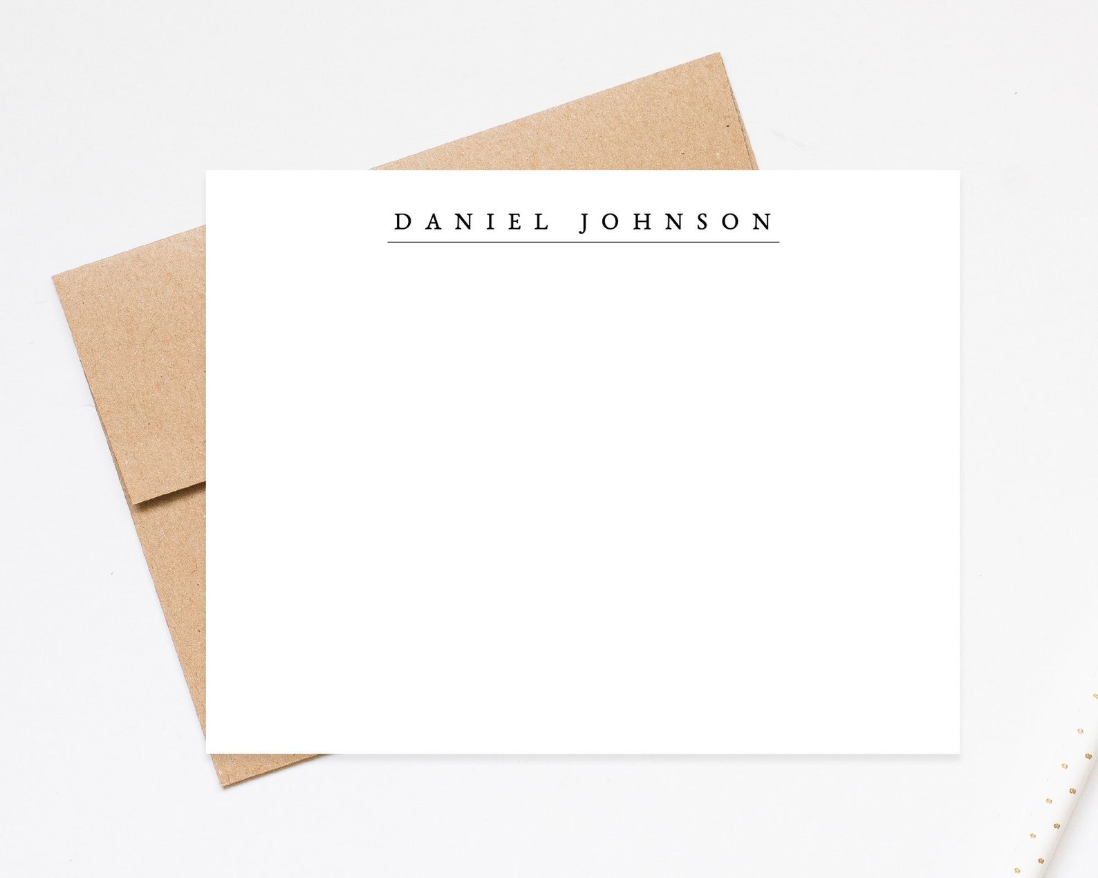 Modern Simplicity Personalized Stationery Note Cards - Etsy