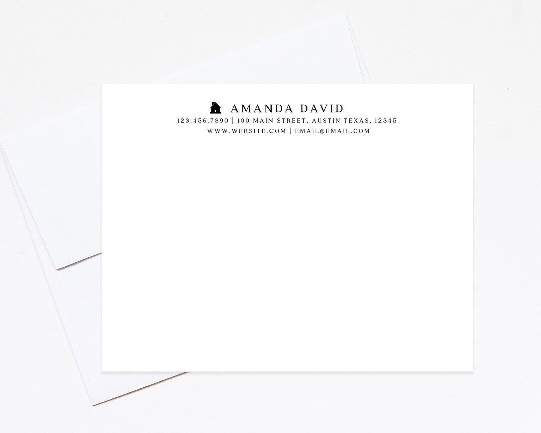 Business Stationary Thank You Notes for Real Estate Company ...