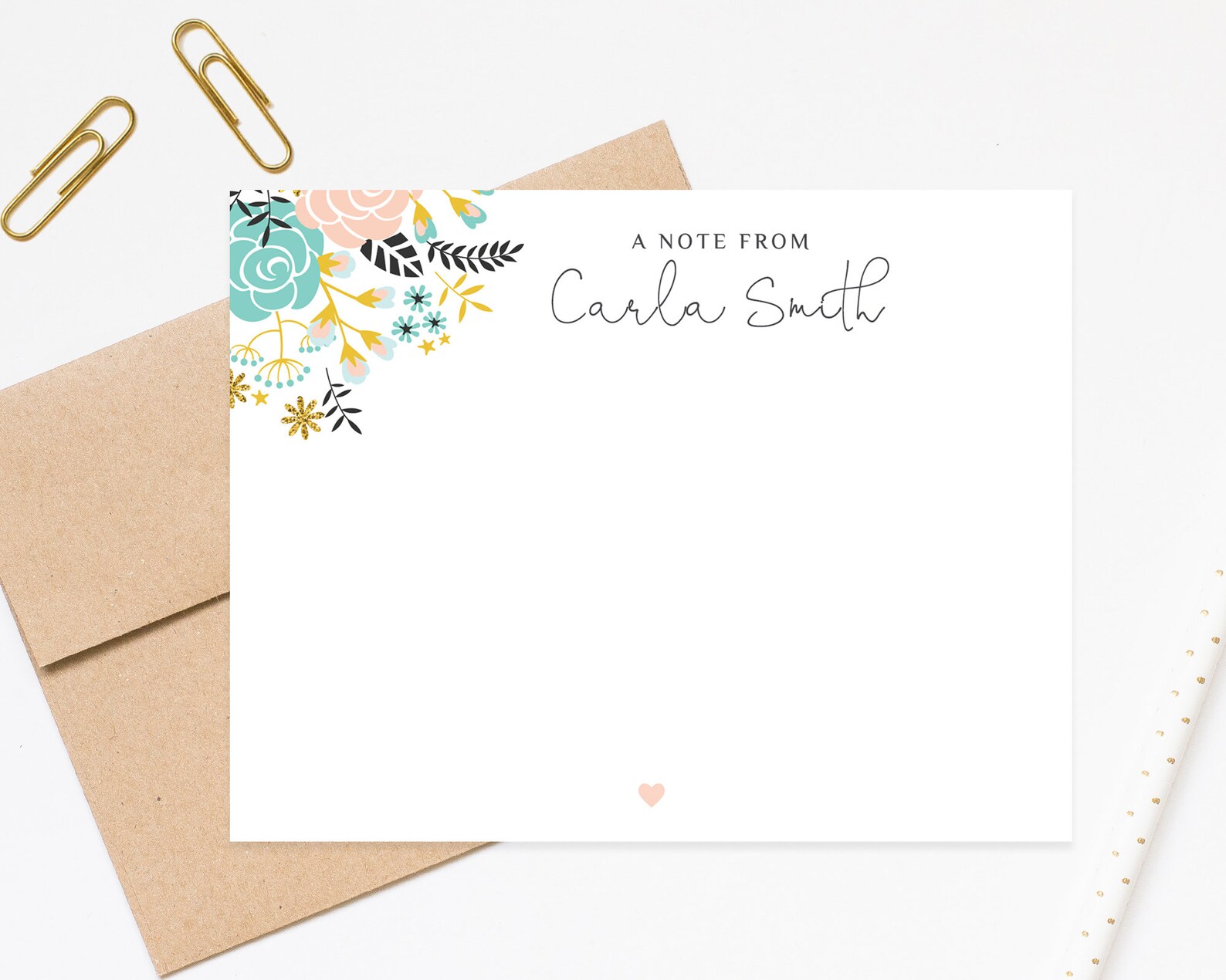 Personalized Stationary Gift Custom Stationery Set for Women - Etsy