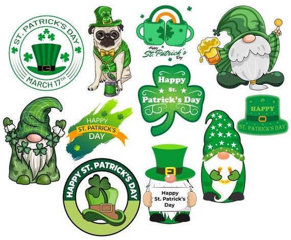 St Patrick's Day Bundle Clipart High Quality PNG Files | Etsy