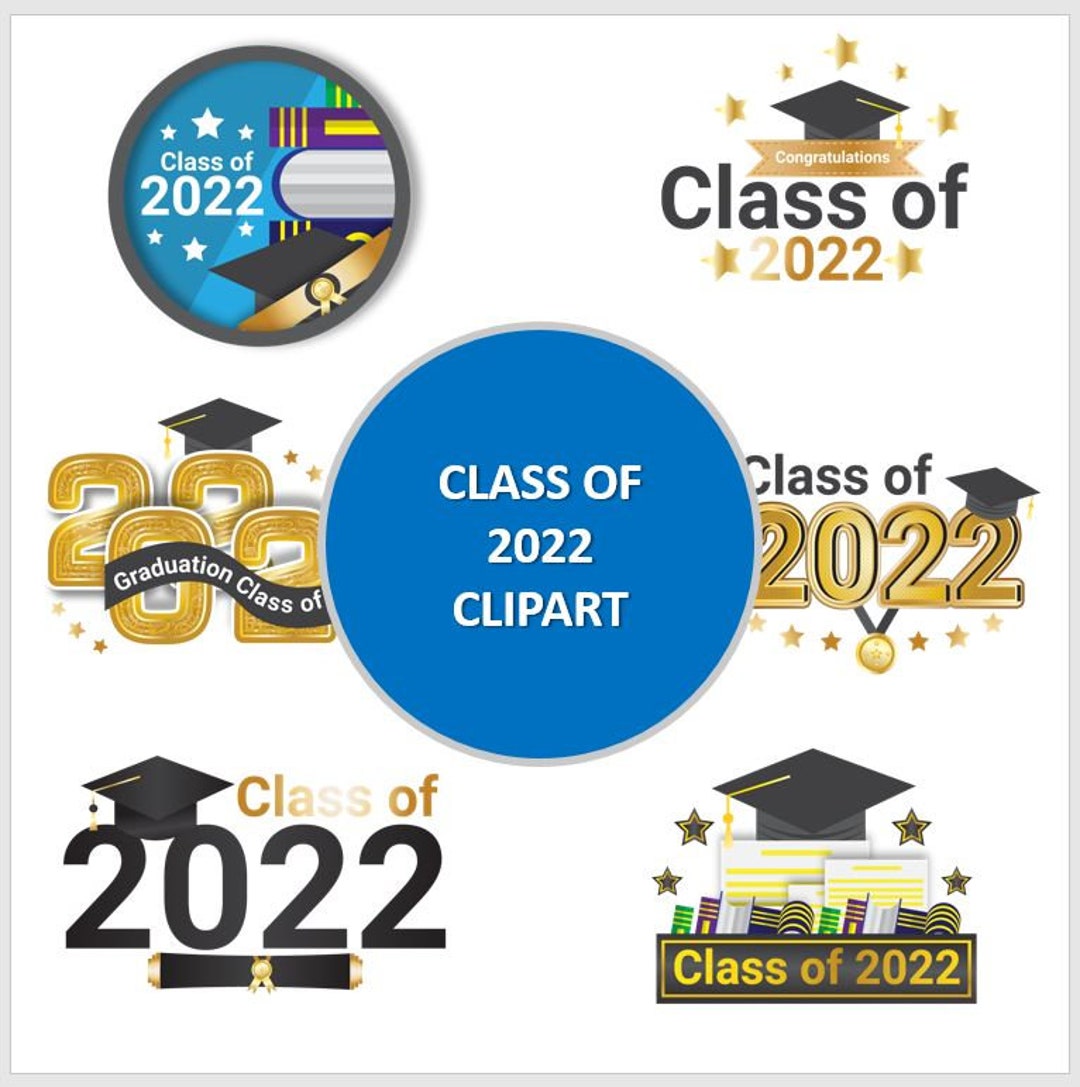 Graduation 2022 Clipart Blue