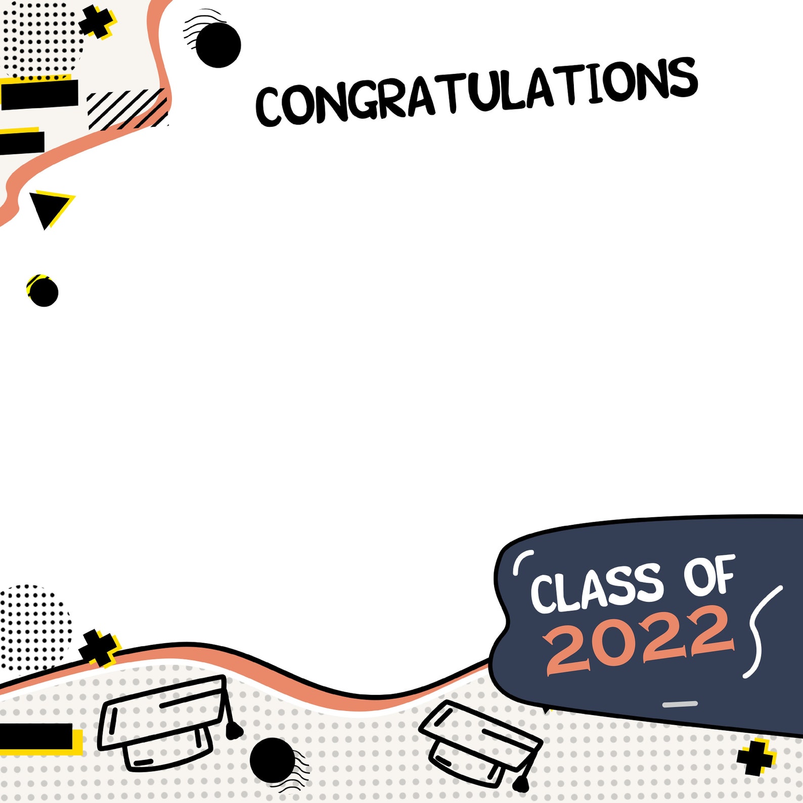 Graduation Frames Clipart | Class of 2022 | 7 Clipart Files | PNG & JPG ...