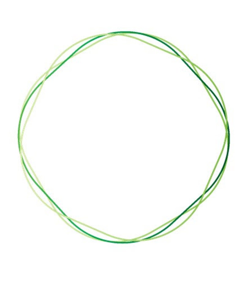 FIVE Hand Drawn Line Circle, High Quality, Wire Circle, Pink, Multi ...