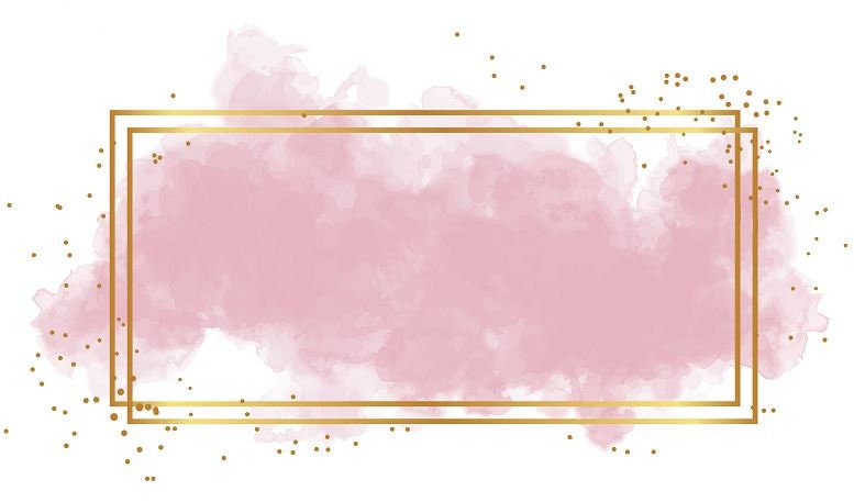 Pink And Gold Border