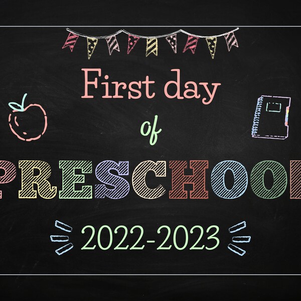 First Day of School Sign - Etsy