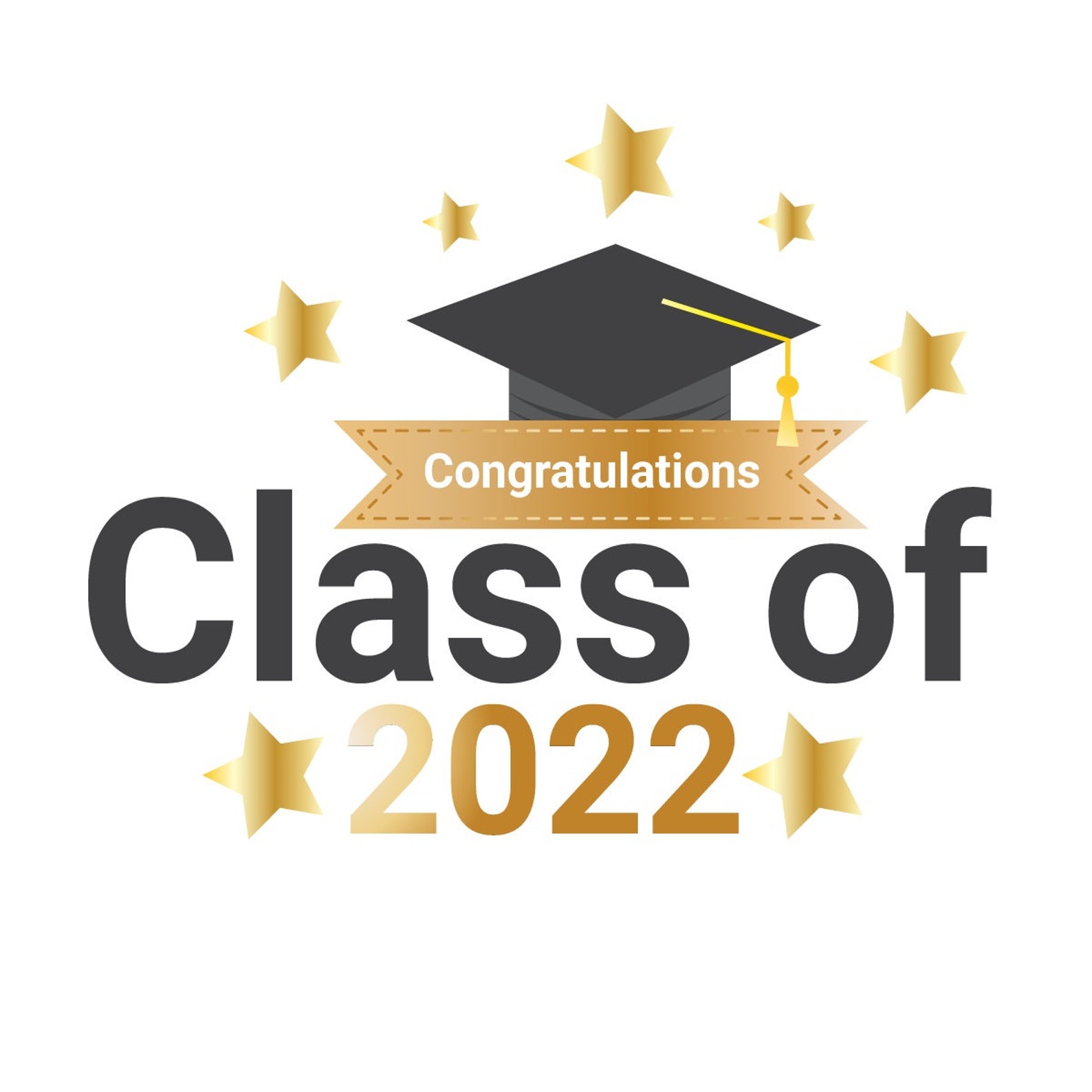 Graduation 2022 Clipart | Class of 2022 | Clipart Files | PNG & JPG ...