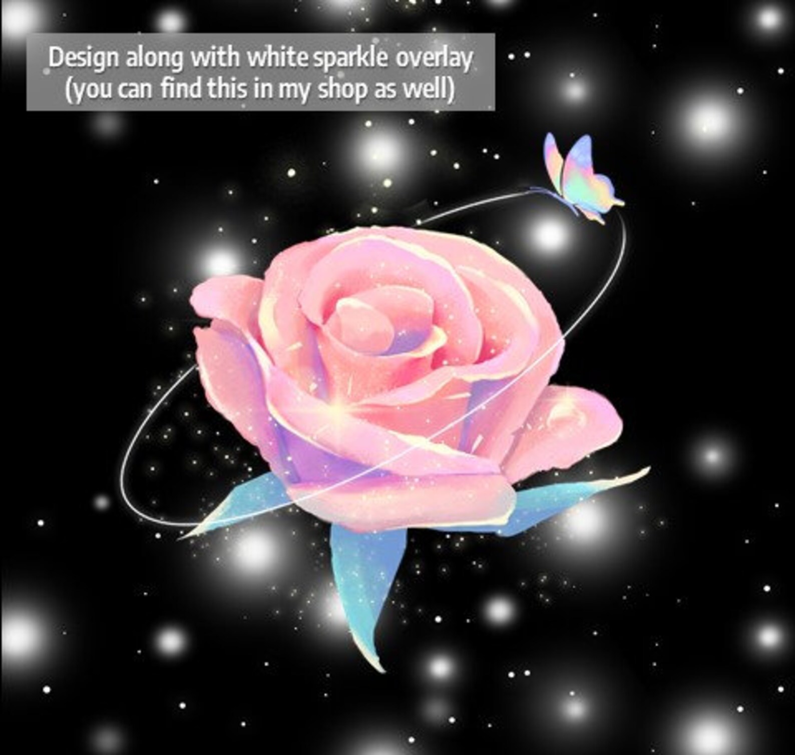 Gorgeous Rose Gold and Butterfly Clipart PNG File Format - Etsy