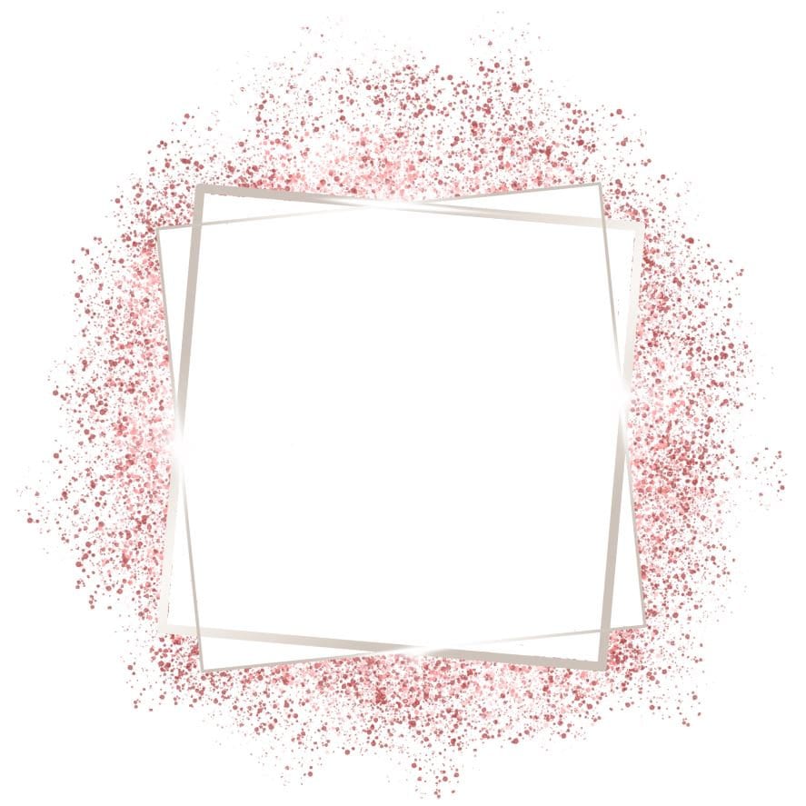 Pink Glitter Rose Gold Square Border Clipart PNG and JPG - Etsy Hong Kong