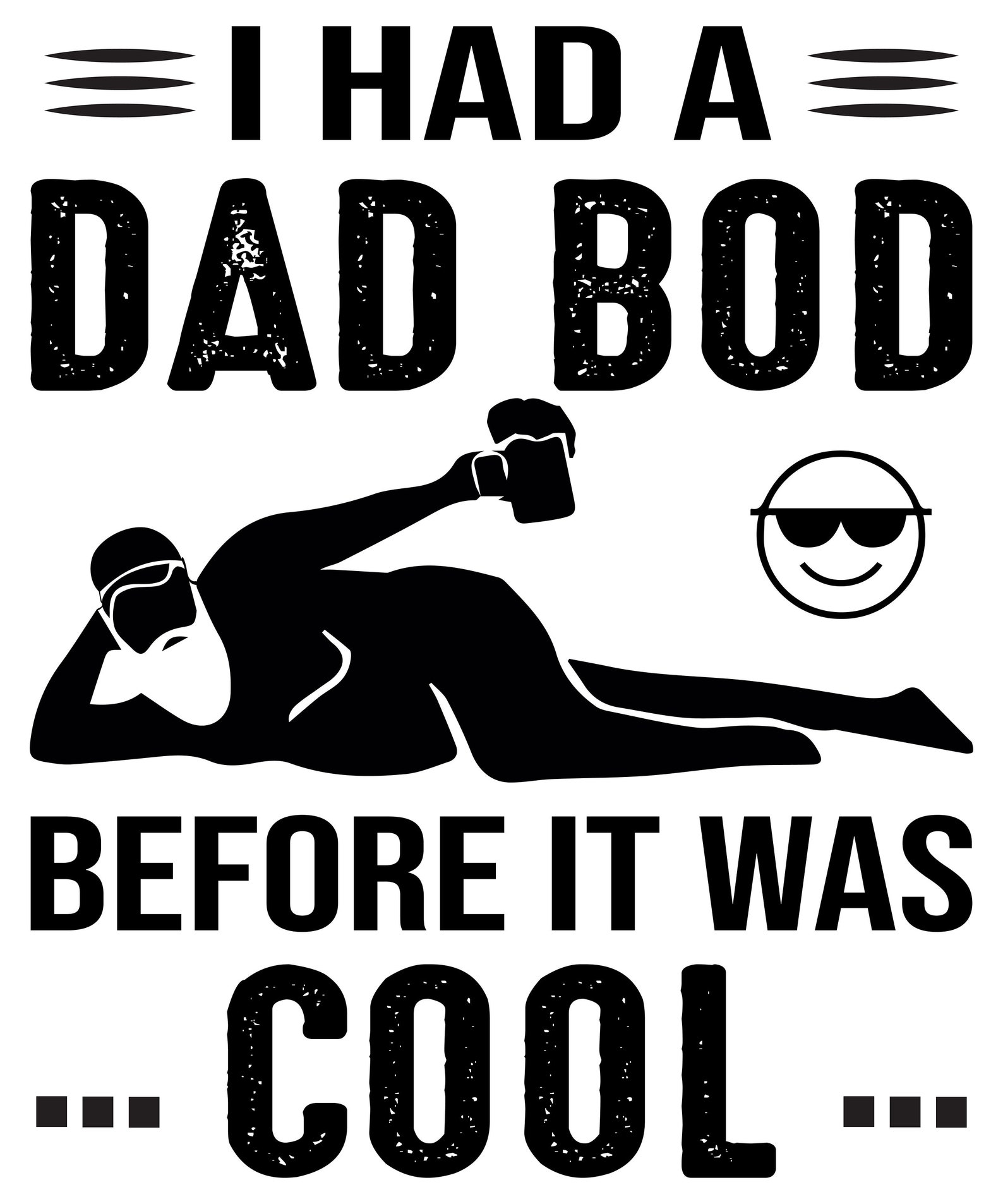 Fathers Day Clipart Dad Bod Before It Was Cool Dad Clip Art - Etsy