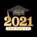 Graduation Clipart 2021 Congratulations Silhouettes Cap Throwing Class ...