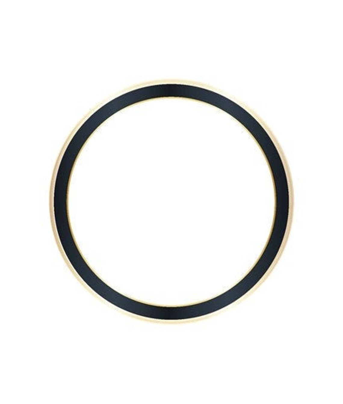 Noir et or, Minimaliste, Cercle, Simple, bordure, cadre, Haute qualité ...