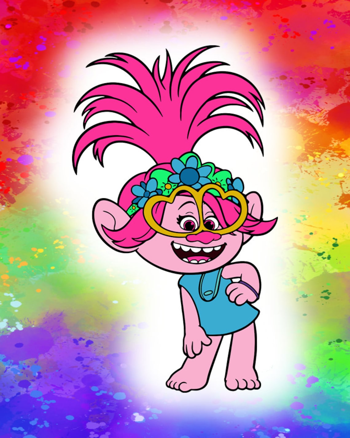 Trolls World Tour I Queen Poppy I Character Downloads I Wall Art I ...