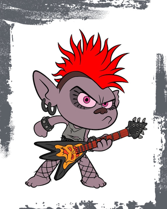 Trolls World Tour I Queen Barb I Character Downloads I Wall - Etsy