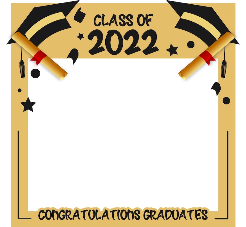 Graduation Frames Clipart Class of 2022 7 Clipart Files - Etsy