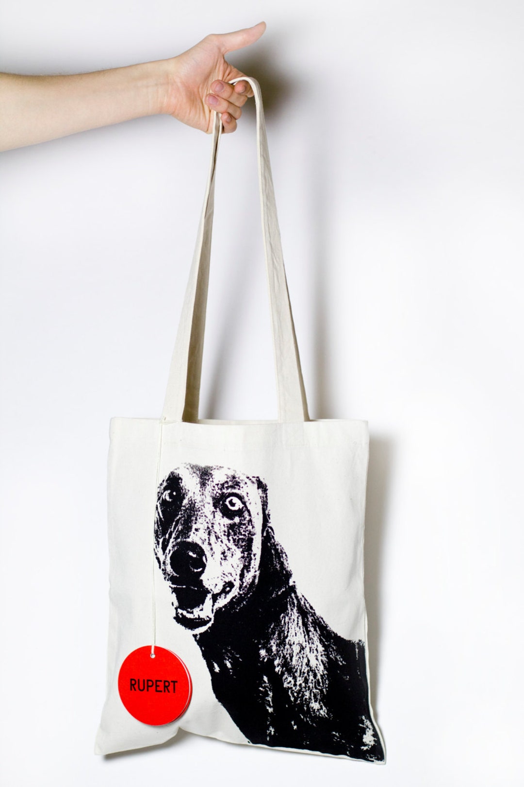 RUPERT Tote Bag Screenprint Handmade 100% Unbleached Sturdy Cotton ...