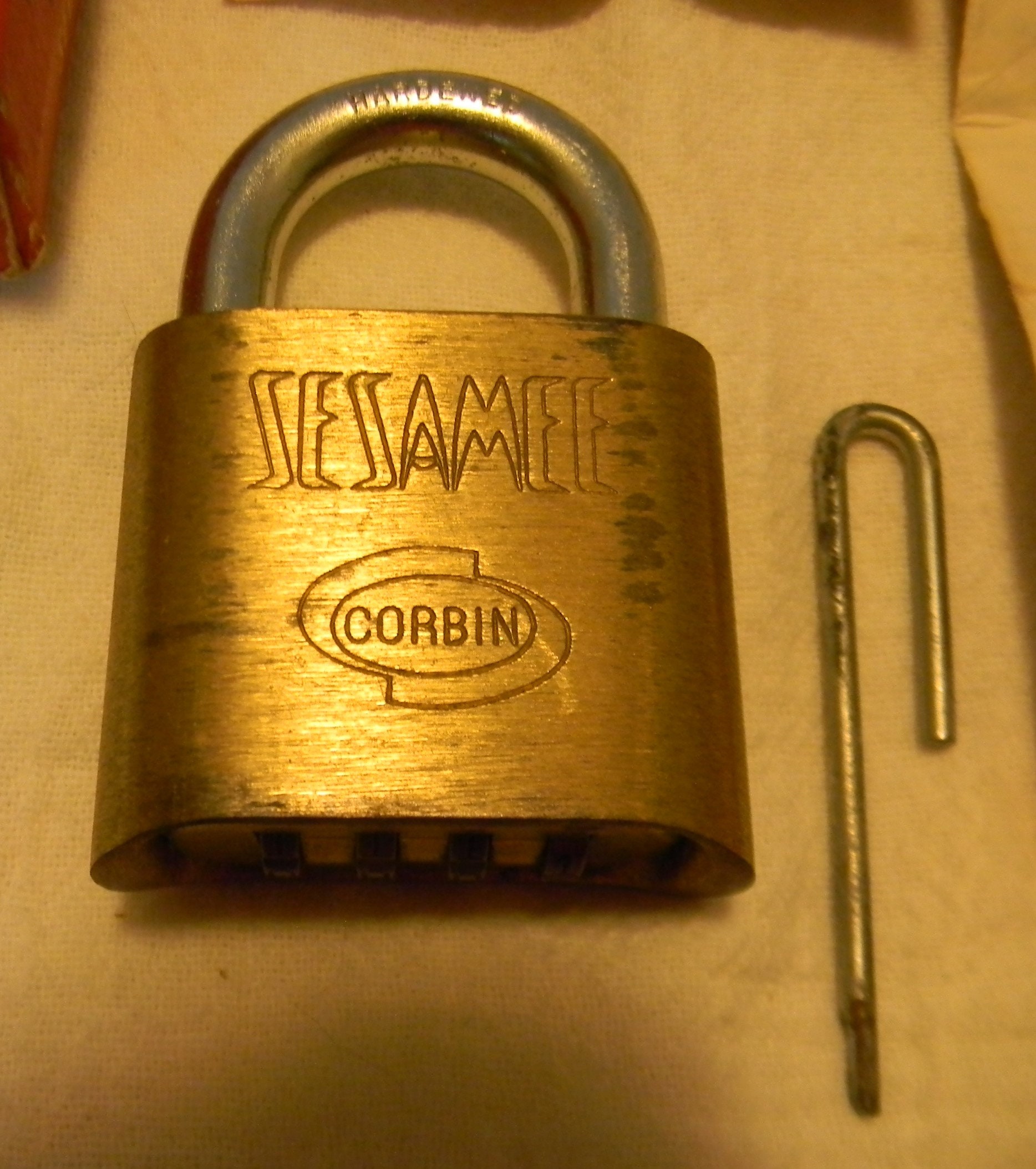 Vintage Corbin Sesamee 436N Padlock - Etsy