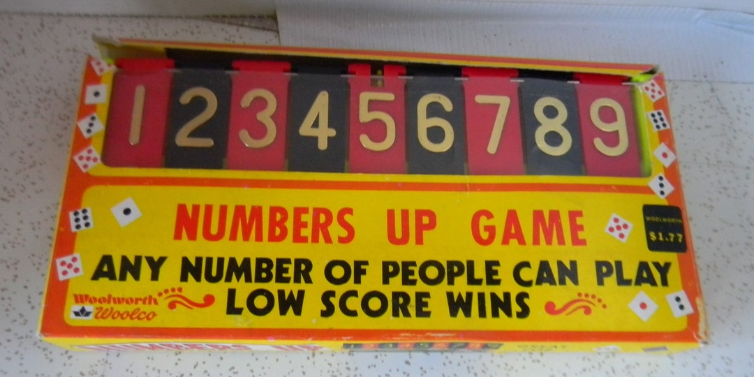B11 - Vintage 1974 Numbers up Board Game by Marx - Etsy
