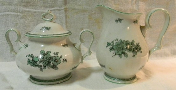 Rosenthal Chippendale Green Bloom Continental Teapot Germany Bahnhof ...