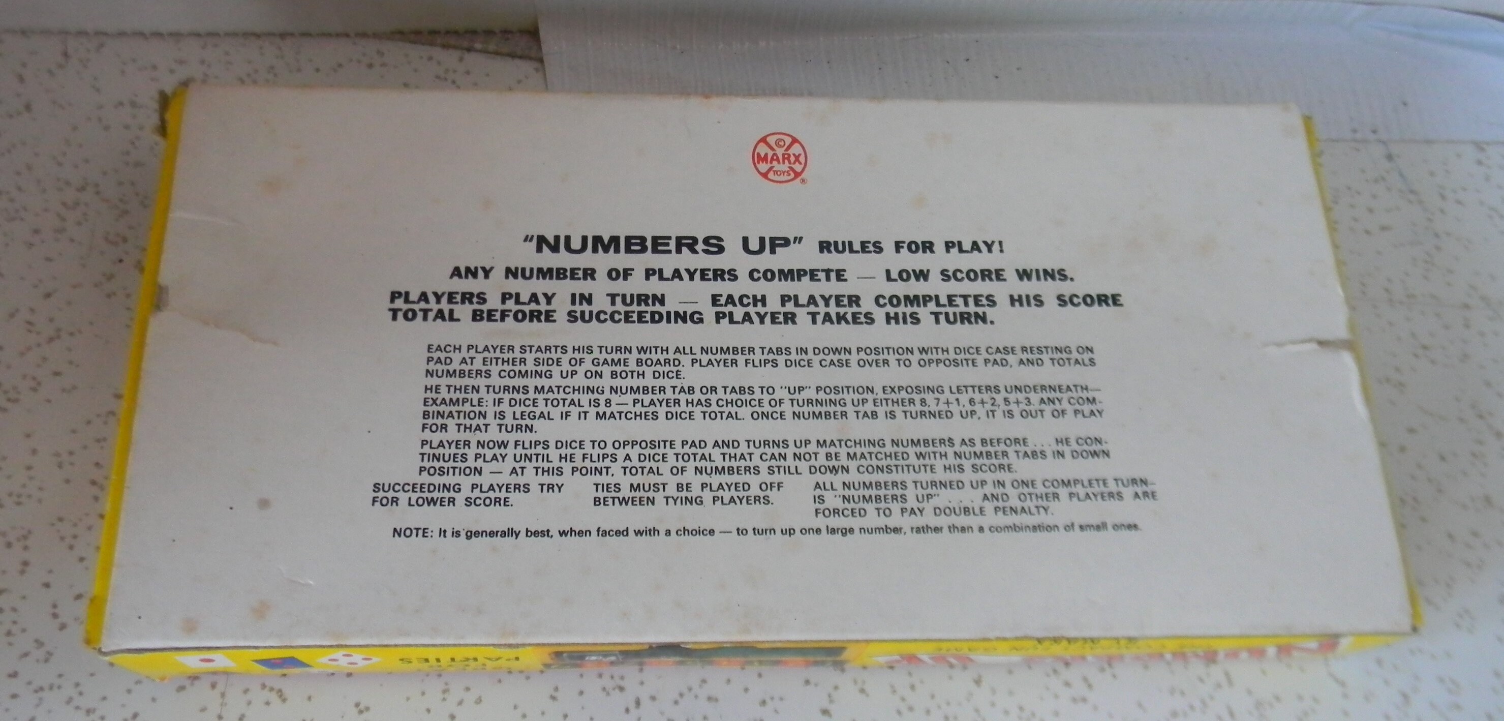 B11 Vintage 1974 Numbers up Board Game by Marx - Etsy