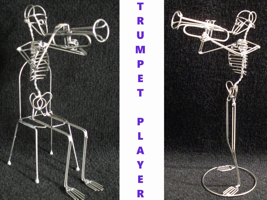 TRUMPET PLAYER - Hand-crafted in Spectacular Detail. - Etsy