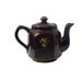 Terra Cotta Teapot With Moriage and Floral Design Brown Glazed in a ...