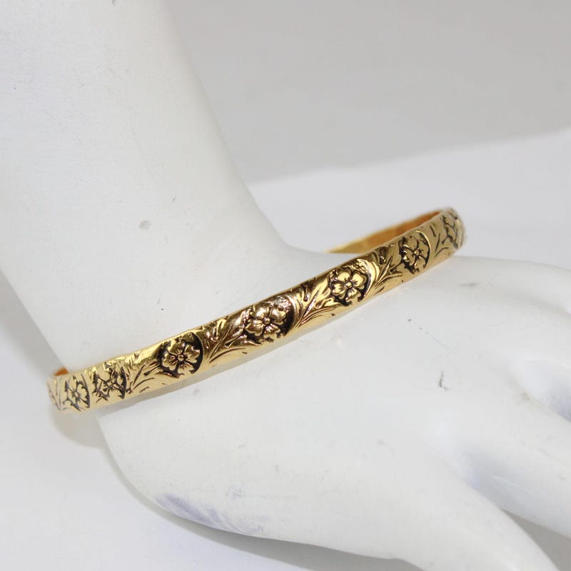 Embossed Bracelet - Etsy