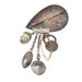 Kate Hines Brooch Large With Dangle Charms on Aged Copper Artisan ...