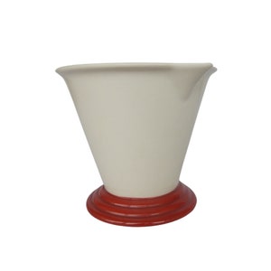 Large Red Apple Measuring Cup Pitcher Pedestal Ceramic Vintage Kitchen ...