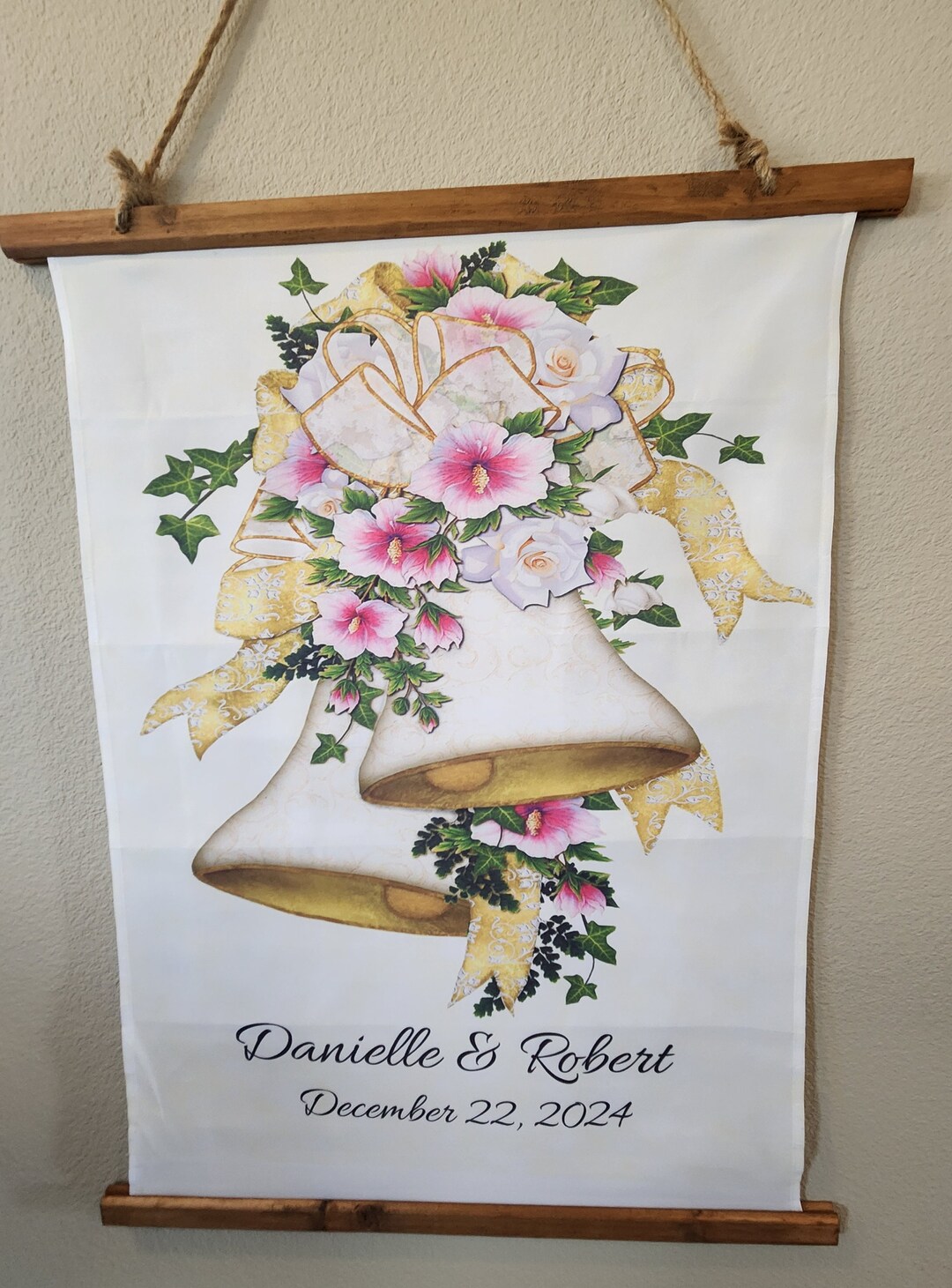 Personalized Wedding Flag/banner Featuring the Couple's Names and ...