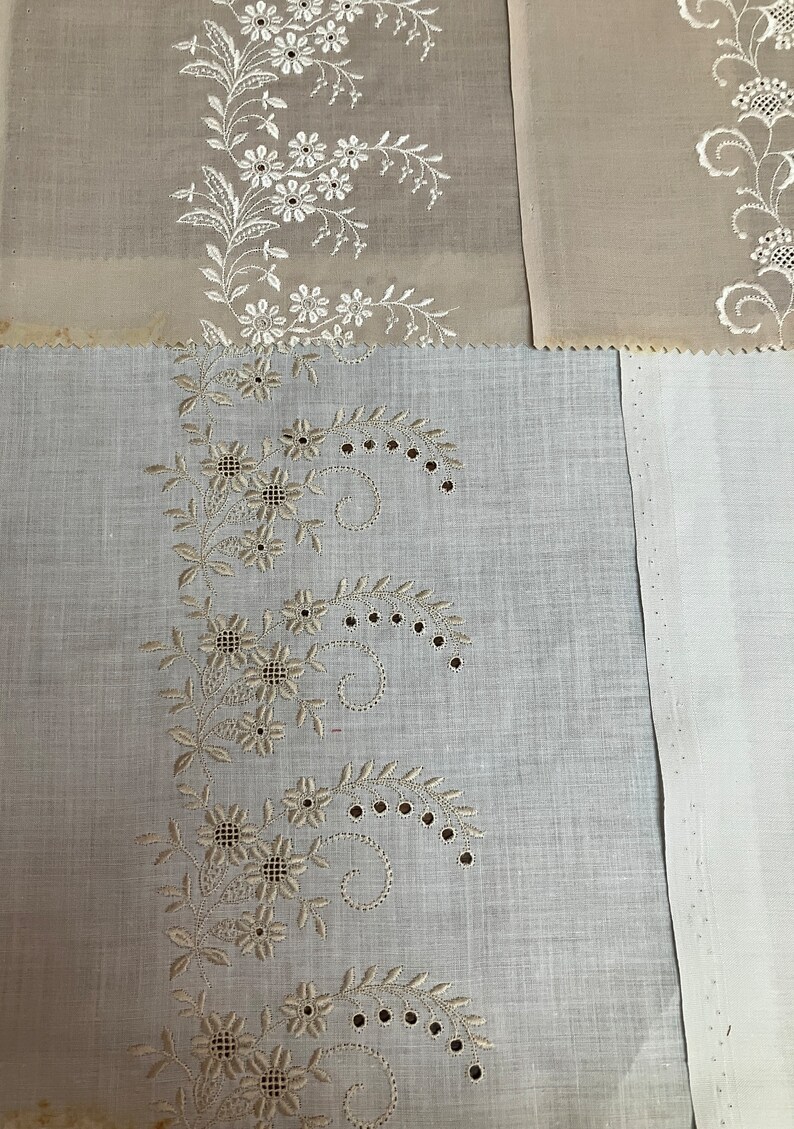 Beautiful Collection of 6 1940s Machine Embroidered Samples - Etsy