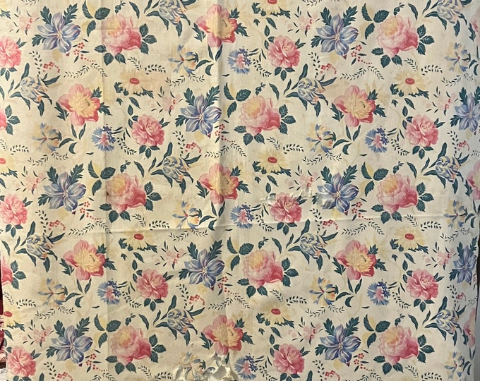 Lovely All Over Floral Printed French 1920s Fabric - Etsy