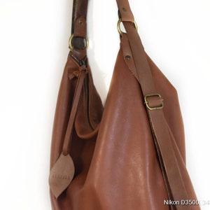 Leather Hobo Bag Bag/backpack Convertible Handmade Leather Bag | Etsy