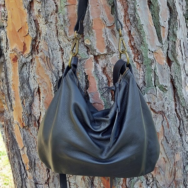 Medium Size Leather Bag - Etsy