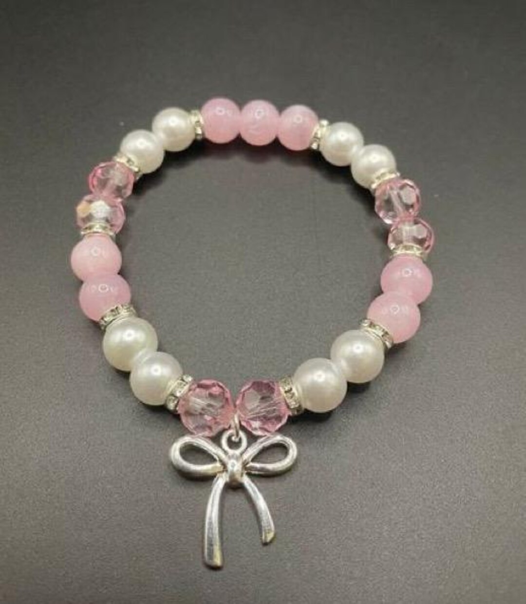 Custom Beaded Braclet With Optional Charm. - Etsy