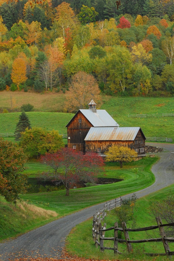 Vermont Landscape Nature Photo by Don Kanzler | Etsy