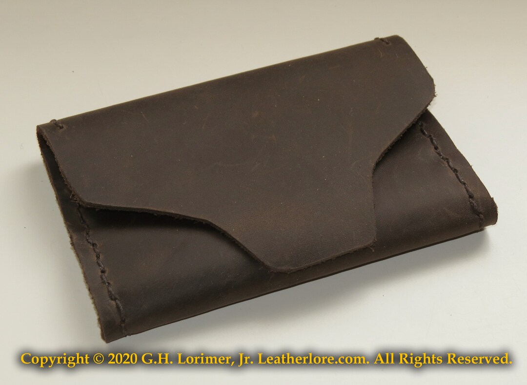 Leather Trifold Colonial Hand Crafted Simple Wallet - Etsy