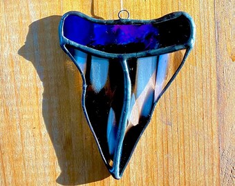 Stained Glass Shark Tooth - Etsy