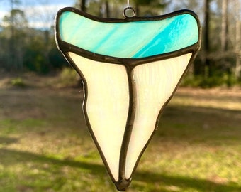 Stained Glass Shark Tooth - Etsy